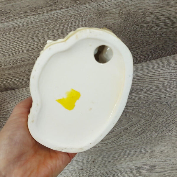 Vintage Porcelain Farm Boy w/Straw & Hay Wagon Pig & Bird 8" Figurine ...