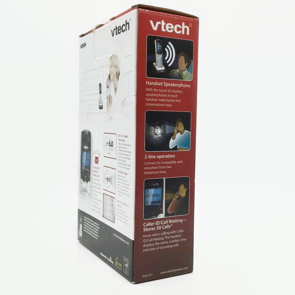 VTech DS6101 Accessory Cordless Handset, Silver/Black - Brand NEW ...