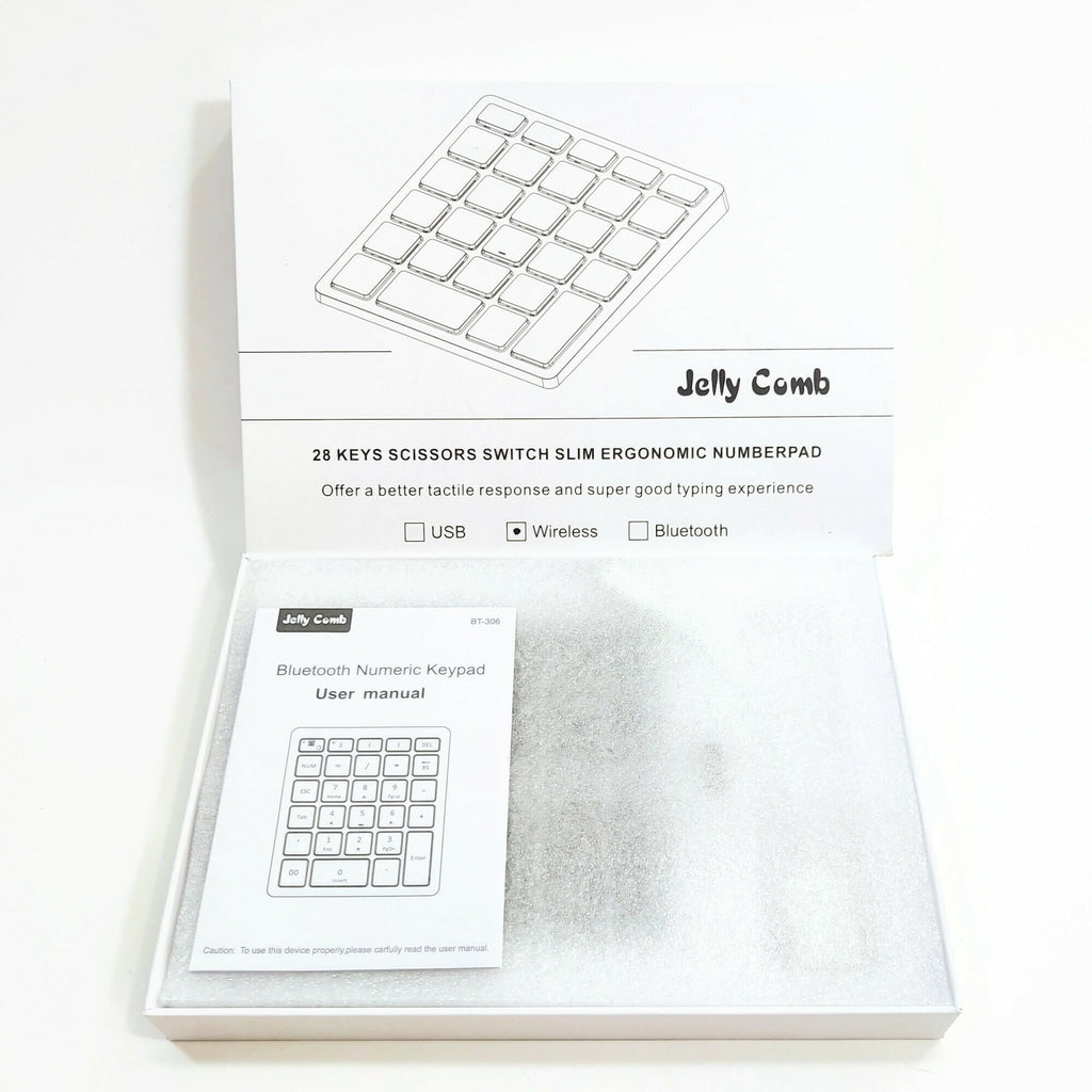 Jelly Comb Wireless Number Pad Keypad Tablet Gray/Black – Marvelous ...