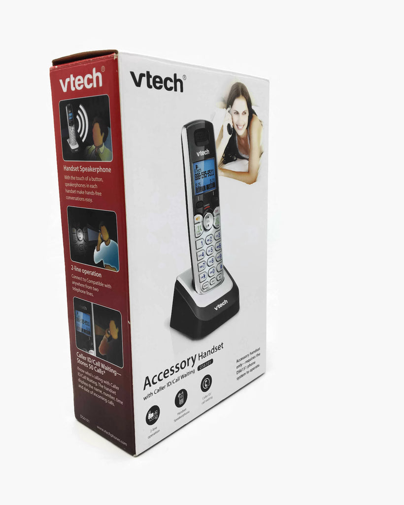 VTech DS6101 Accessory Cordless Handset, Silver/Black - Brand NEW ...