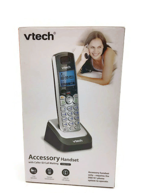 VTech DS6101 Accessory Cordless Handset, Silver/Black - Brand NEW ...
