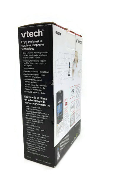 VTech DS6101 Accessory Cordless Handset, Silver/Black - Brand NEW ...